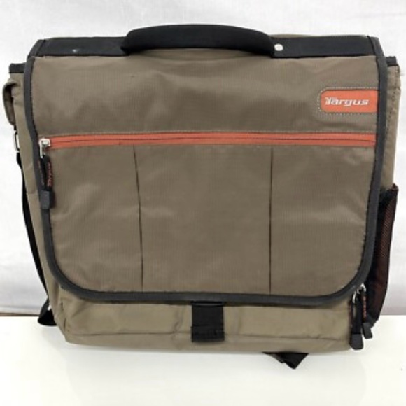 Targus | Bags | Targus Tan And Black Messenger Bag | Poshmark